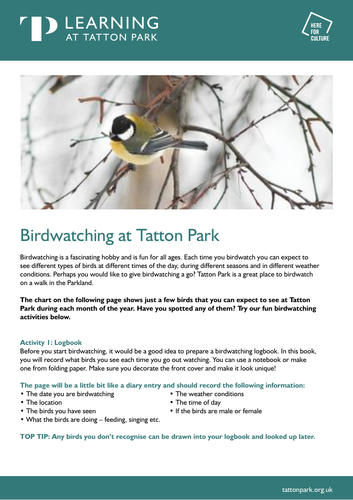 Birdwatching | Teaching Resources