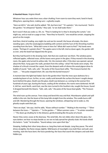 Short Stories-Creative writing for GCSE. Full course. Seven weeks ...