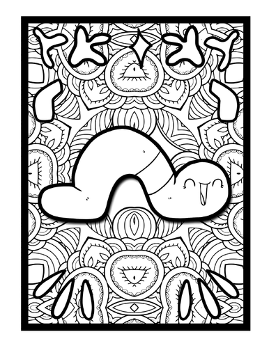 Funny Worms Mindfulness Mandala Coloring Pages, Insects & Arachnids ...