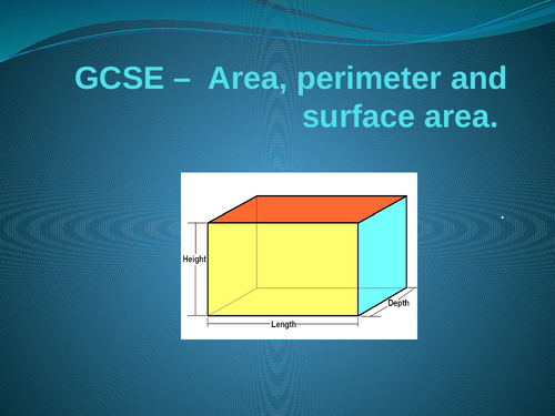 Surface Area Powerpoint Lesson. GCSE Foundation Maths. | Teaching Resources