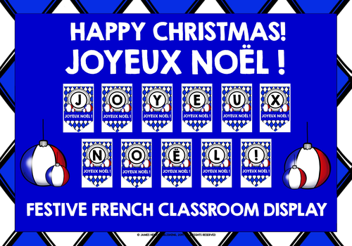 FRENCH CHRISTMAS HAPPY CHRISTMAS BUNTING FREEBIE | Teaching Resources