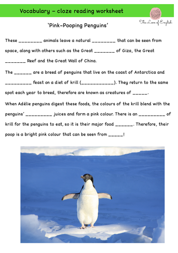 NAPLAN Preparation: Text Handout, Cloze Reading and Frayer Vocab ...