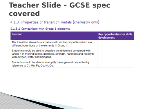 AQA GCSE Chemistry - Atomic Structure and the Periodic Table | Teaching ...