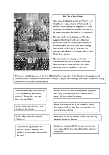 Trial of Charles I | Teaching Resources