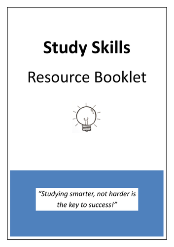 Study Skills Resource Booklet / Workbook | Teaching Resources