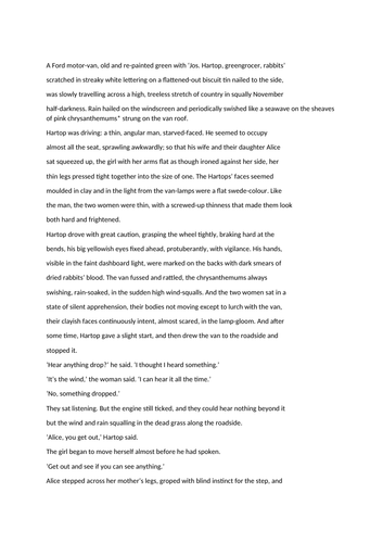 Analysing a text in prep for GCSE English | Teaching Resources