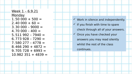 Daily mental maths challenges & answers (year 5/6 4 weeks) | Teaching ...