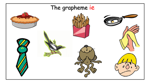 The grapheme 'ie' KS1 | Teaching Resources