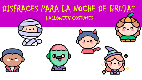 Disfraces para la noche de brujas - Halloween costumes | Teaching Resources