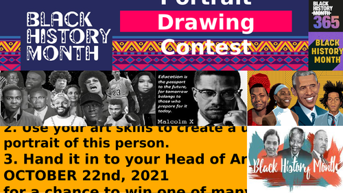 Black History Month Portrait Contest | Teaching Resources