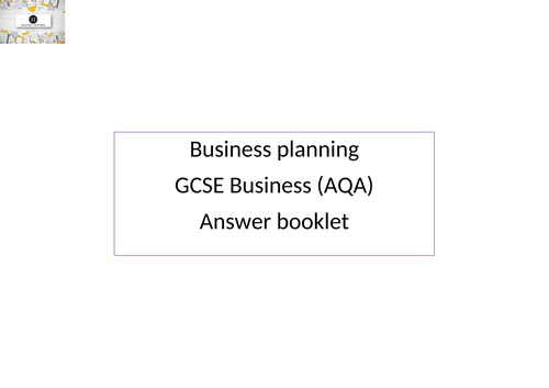 GCSE Business (AQA) - Business in the real world - All topics ...