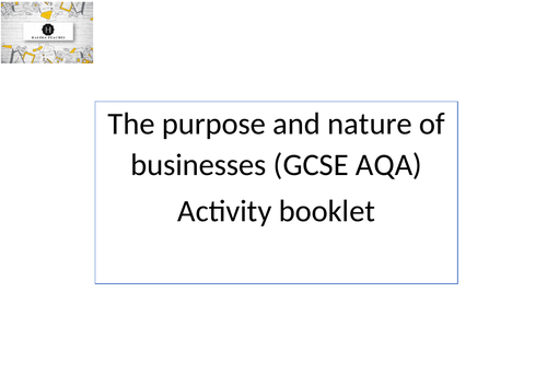 GCSE Business (AQA) - Business in the real world - All topics ...