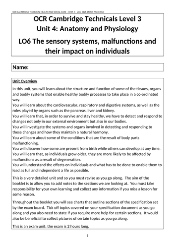 OCR Tech HSC Level 3 Unit 4 LO6 Complete Pack | Teaching Resources