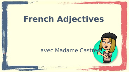 French Adjectives | Teaching Resources