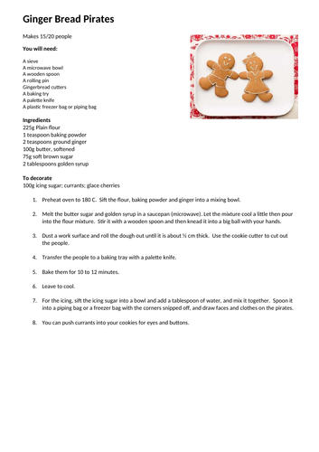 Simple recipes for Early Years | Teaching Resources