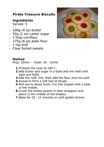 Simple recipes for Early Years | Teaching Resources