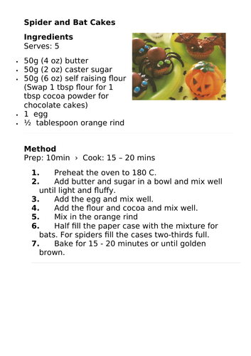 Simple recipes for Early Years | Teaching Resources