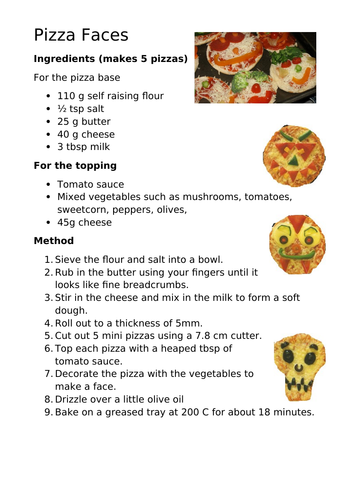 Simple recipes for Early Years | Teaching Resources