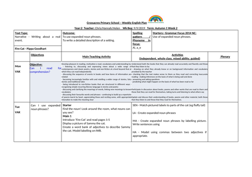 Year 2 Diaries planning - Great Fire Of London English Writing Unit ...