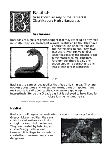 Year 2 English unit - Non-chronological report writing using Fantastic ...