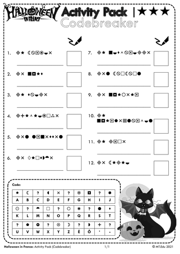 Halloween French Activity Pack | Teaching Resources
