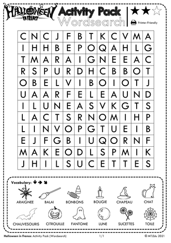 Halloween French Activity Pack | Teaching Resources