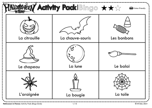 Halloween French Activity Pack | Teaching Resources