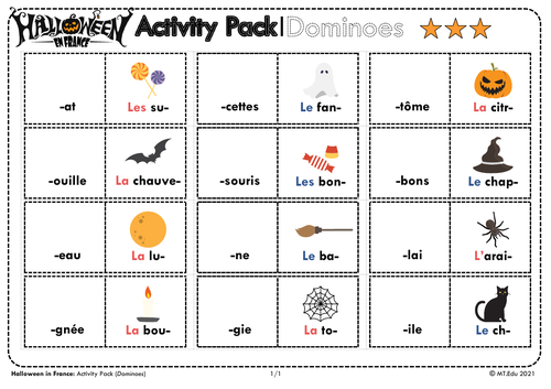 Halloween French Activity Pack | Teaching Resources