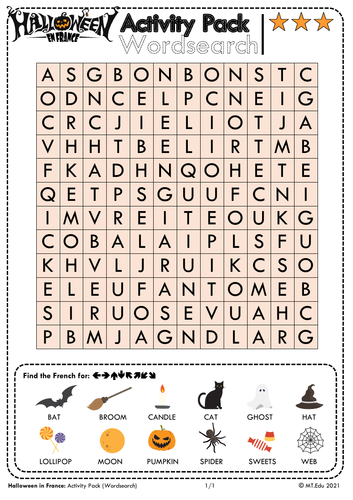 Halloween French Activity Pack | Teaching Resources