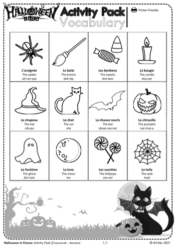 Halloween French Activity Pack | Teaching Resources