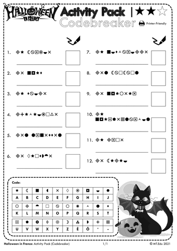 Halloween French Activity Pack | Teaching Resources