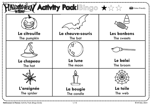Halloween French Activity Pack | Teaching Resources