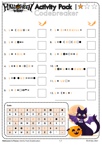 Halloween French Activity Pack | Teaching Resources