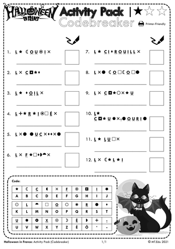 Halloween French Activity Pack | Teaching Resources