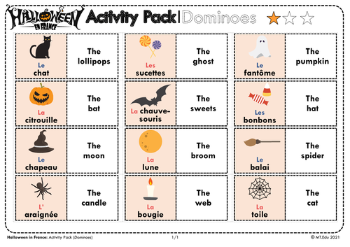 Halloween French Activity Pack | Teaching Resources
