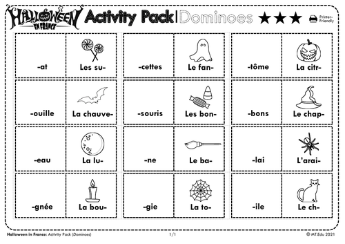 Halloween French Activity Pack | Teaching Resources