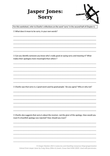 Jasper Jones - Craig Silvey - Worksheet Set | Teaching Resources