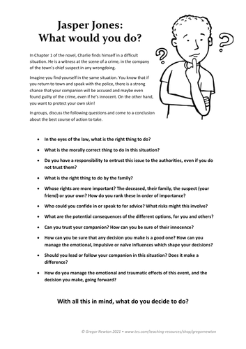 Jasper Jones - Craig Silvey - Worksheet Set | Teaching Resources