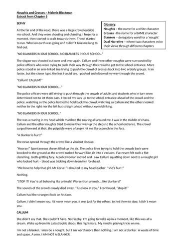 Noughts and Crosses - Urban Literature | Teaching Resources