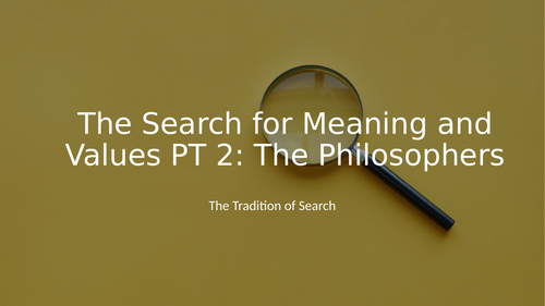 The Search for Meaning and Value: The Ancient Philosophers | Teaching ...