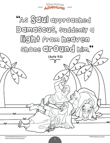 FREEBIE: Road to Damascus Activity Book for kids ages 6-12 | Teaching ...