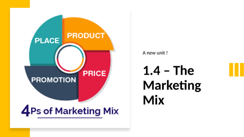 Marketing Mix Activity 1.4 - Y10 EdExcel Business | Teaching Resources