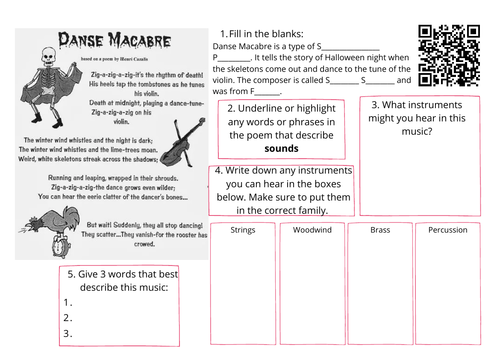 Danse Macabre Unit | Teaching Resources
