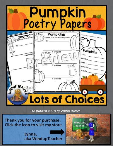 Pumpkin Poetry Activity Sheets | Teaching Resources