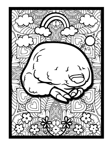 Moles Mindfulness Mandala Coloring Pages, Jungle Animals Coloring ...
