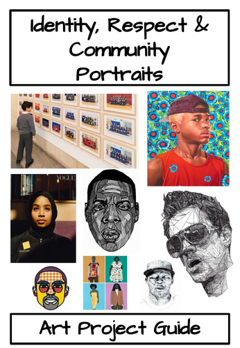 Black History Month Printable Portrait Drawing Art Identity Respect ...