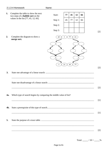 J277 OCR 2.1 Algorithmic Thinking | Teaching Resources