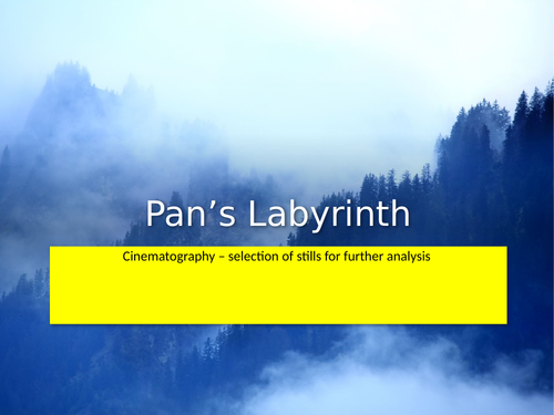 Pans Labyrinth del Torro film PPTS and workbook | Teaching Resources