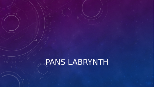 Pans Labyrinth del Torro film PPTS and workbook | Teaching Resources