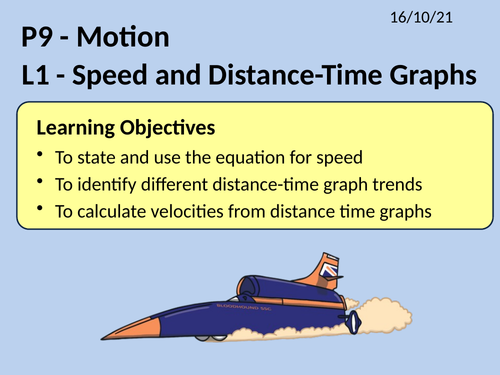 AQA P9 Motion - Whole Topic | Teaching Resources